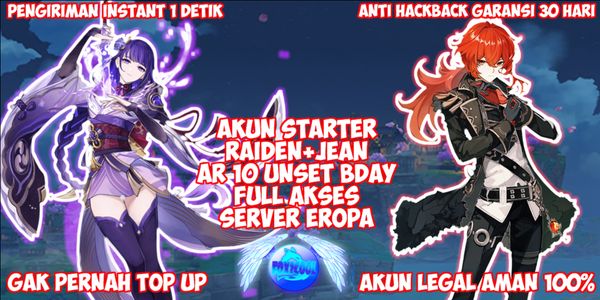 Beli Akun SERVER EROPA AKUN RAIDEN DILUC STARTER Genshin Impact ...