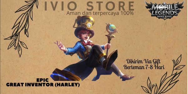 Buy Skin Great Inventor (Epic Skin Harley) Mobile Legends 1859275 | itemku