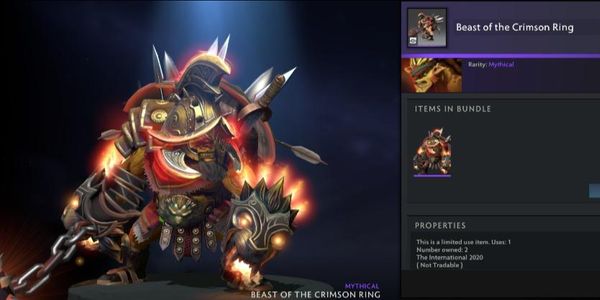 Beli Item Gift Beast of the Crimson Ring (Bundle Bristleback Collector ...