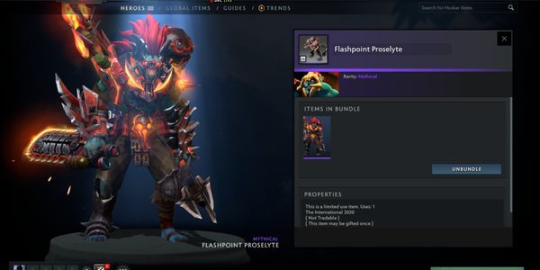 Beli Item Gift Flashpoint Proselyte (Bundle Huskar Collector's Cache TI ...