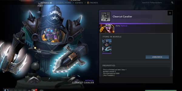 Beli Item Gift Clearcut Cavalier (Bundle Timbersaw Collector's Cache TI ...