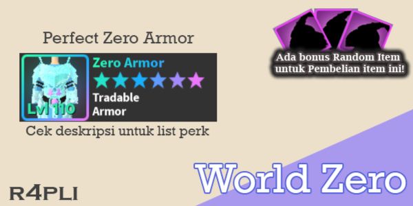 Buy Item Perfect Zero Armor | World Zero RBL 1729496 | itemku
