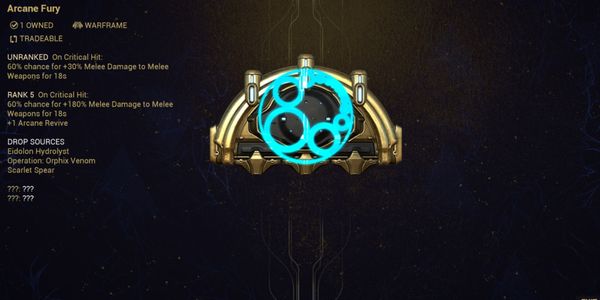 Beli Item Arcane Fury max rank Warframe Terlengkap dan Termurah Juni ...