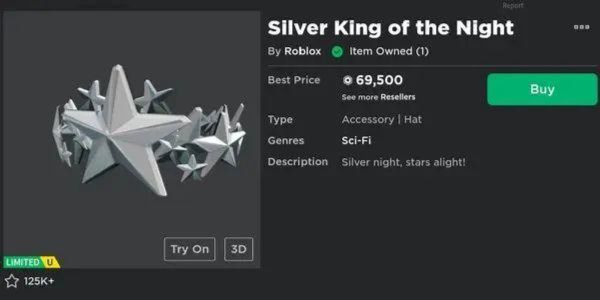 Beli Item Silver King Of The Knight Limited Roblox Terlengkap dan ...