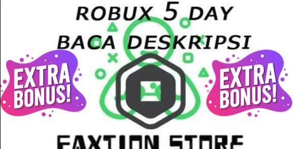 Buy Robux 5 Hari Robux Roblox 1917353 | itemku Singapore