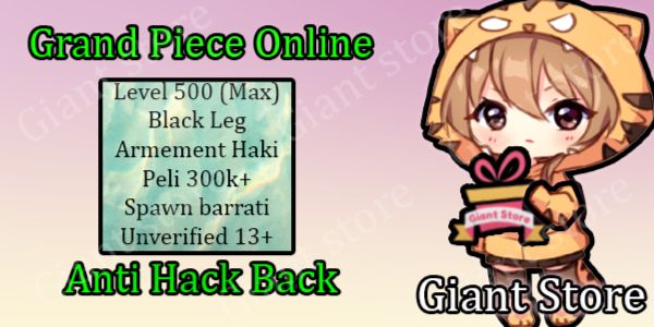 Buy Account Grand piece online account level 500 MAX | GPO Account ...