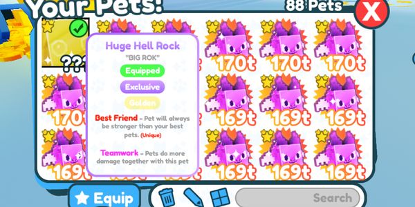 Beli Pet Exclusive Golden Huge Hell Rock Pet Simulator X Terlengkap dan ...