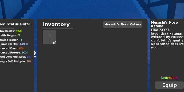 Beli Item Musashi's Rose Katana - GPO Roblox Terlengkap dan Termurah ...