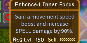 Buy Item Legendary Spell Enhanced Inner Focus | Dungeon Quest RBL ...