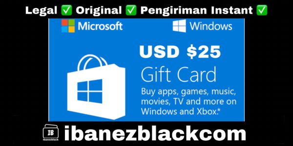 Beli Gift Card USD $25 Windows Gift Card Terlengkap dan Termurah April ...