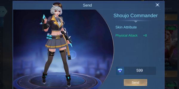 Beli Skin Shoujo Commander (Wanwan Elite Skin) Mobile Legends ...