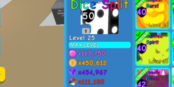 Beli Item Dice Split Secret Pet I Bubble Gum Simulator Roblox ...