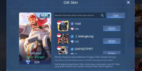 Buy Skin Cyber Ranger (Special Skin Jawhead) Mobile Legends 1948876 ...