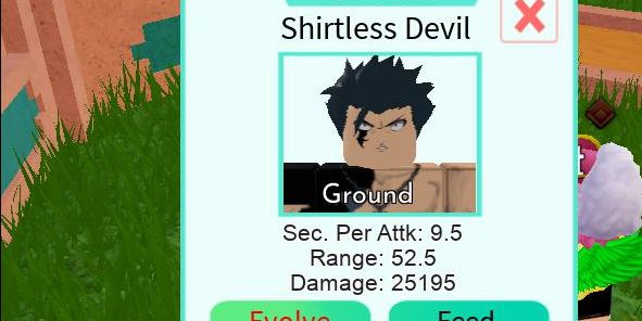 Buy Item Shirtless Devil - All Star Tower Defense (ASTD) Roblox Most ...