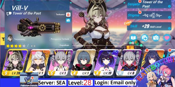 Beli Akun Server SEA VILL-V Weapon / VILL-V Tower of The Past Honkai ...