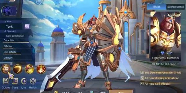 Buy Skin Lightborn - Defender (Tigreal Lightborn Skin) Mobile Legends ...