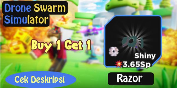 Buy Item Drone Swarm SImulator - [Shiny Razor] Roblox 1953679 | itemku