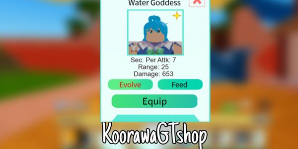 Buy Item Water Goddess/Aqua (MAX) all star tower defense (ASTD ...