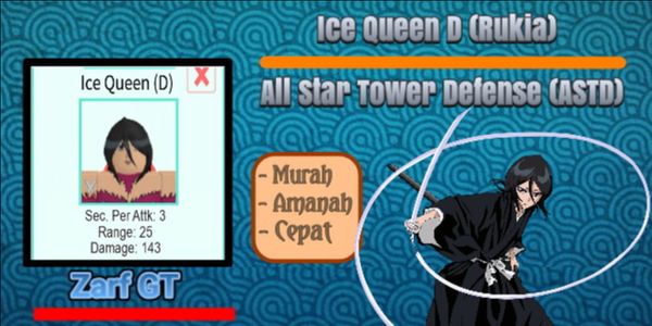 Buy Item Ice Queen (D) (Rukia) | All Star Tower Defense (ASTD) Roblox ...