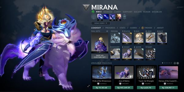 Beli Item Ready Trade Axia of Metira (Immortal Mirana) Dota 2 ...