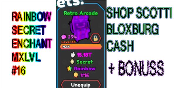 Beli Item Rainbow Secret Retro Arcade #16 | Tapping Legends X Roblox ...