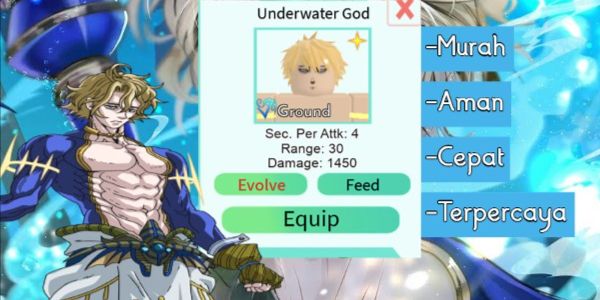 Buy Item Max Level Underwater God (Poseidon) All Star Tower Defense ...