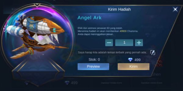 Buy Gift Item Angel Ark Mobile Legends 1991485 | itemku