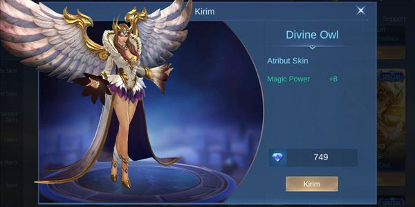 Buy Skin Divine Owl (Special Skin Alice) Mobile Legends 2020100 | itemku
