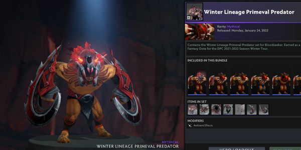 Beli Item Ready Trade Winter Lineage Primeval Predator (Bloodseeker Set DPC 2022 Winter Lineage ...