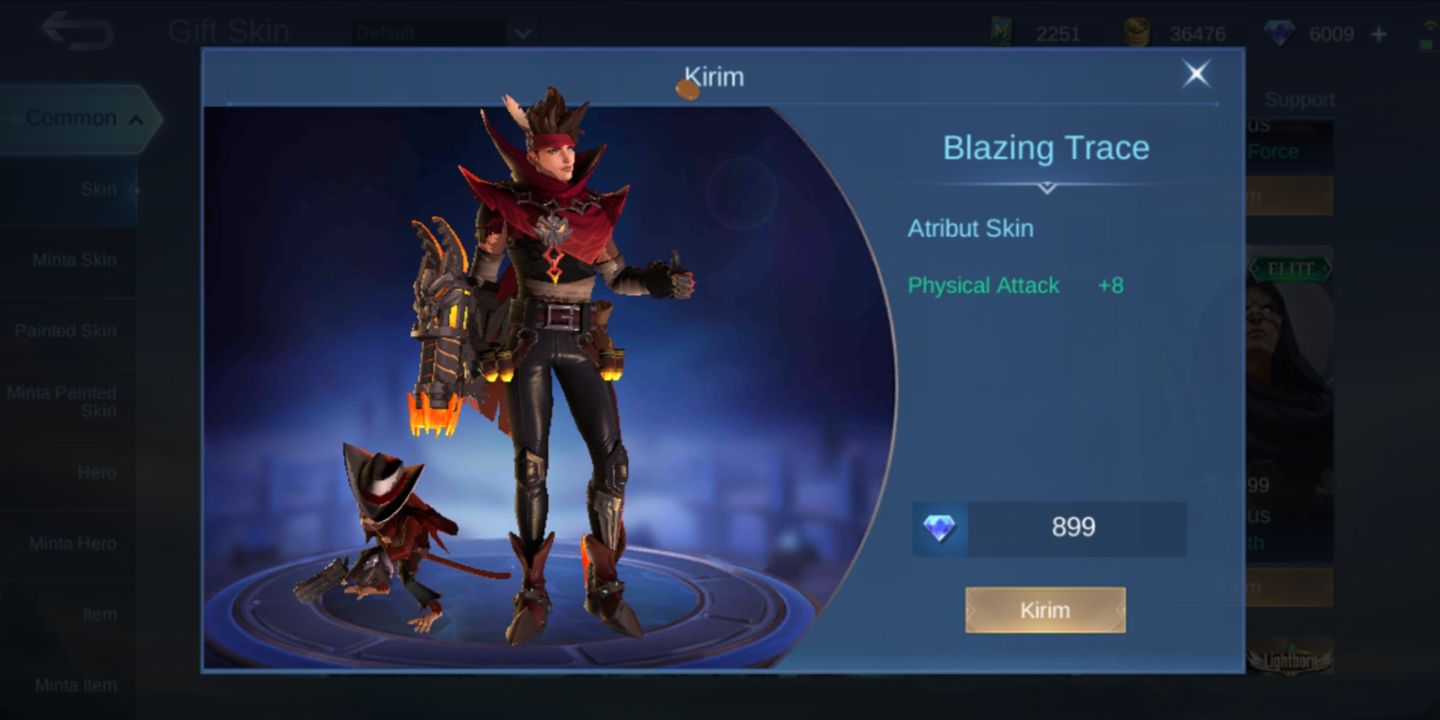 Buy Skin Blazing Trace (Epic Skin Claude) Mobile Legends Most Complete ...