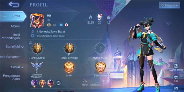 Beli Akun Akun ML Skin Mworld Wanwan Mobile Legends Terlengkap dan ...