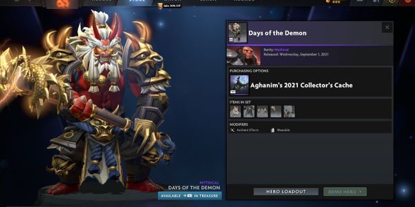 Beli Item Gift Days of the Demon (Axe Set Aghanim's 2021 Collector's ...