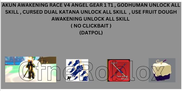 Buy Account Blox Fruit Account Level Max 2450 / Race Awakening V4 Angel ...