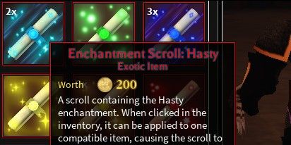 Buy Item Enchantment Scroll: Hasty - Arcane Odyssey Roblox 2530980 | itemku