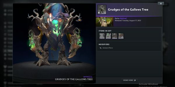 Buy Item Gift Grudges of The Gallows Tree (Treant Protector Diretide 2022 Collector's Cache ...