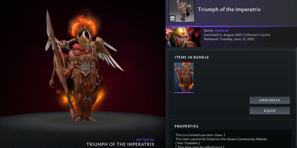 Beli Item Gift Triumph of the Imperatrix (Legion Commander Set ...