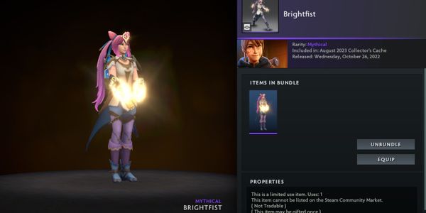 Beli Item Gift Brightfist (Marci Set Collector's Cache 2023) Dota 2 ...