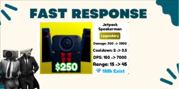 Buy Speakerman Jetpack Speakerman - Toilet Tower Defense Toilet Tower ...