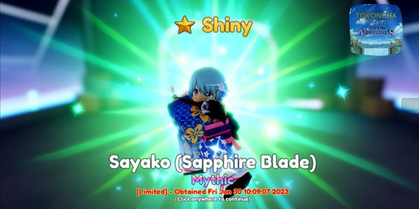 Beli Item Shiny Sayako (Sayaka) Evo | Anime Adventure AA Roblox ...