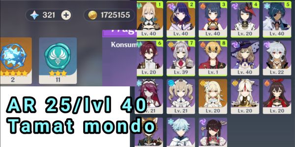 Beli Akun Raiden shogun Jean + gacha Genshin Impact Terlengkap dan ...