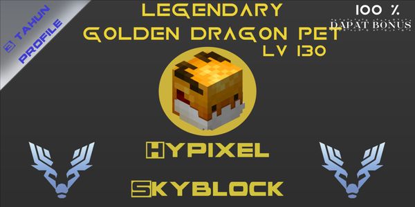 Beli Item Legendary Golden Dragon Pet Hypixel Skyblock [Lv 130] [No ...