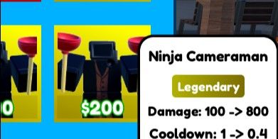 Buy Item (Legendary) Ninja Cameraman || Toilet Tower Defense RBL ...