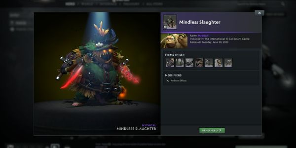 Buy Item Gift Mindless Slaughter (Bundle Pudge Collector's Cache TI 10 ...
