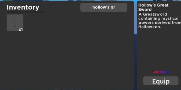 Buy Item Hollow's Great Sword / Grand Piece Online (GPO) Roblox 2571808 ...