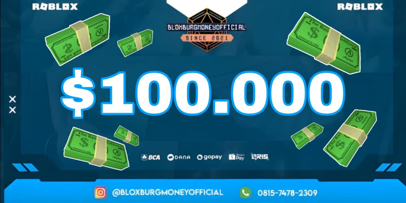 Buy Item 100K Money Bloxburg Roblox 2572694 | itemku