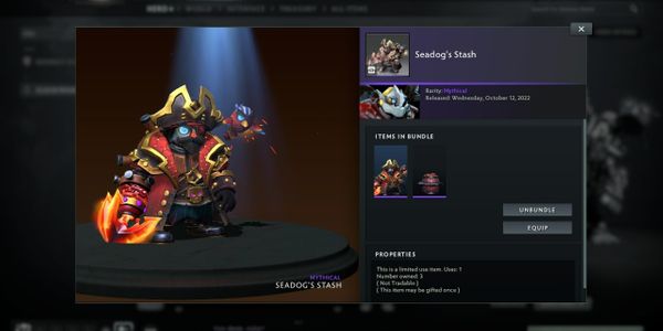 Buy Item Gift Seadog Stash Clockwerk Collector Cache 2022 Dota 2 ...