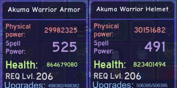 Buy Item Akuma Warrior Set | Dungeon Quest (lvl.206) Roblox 2540817 ...