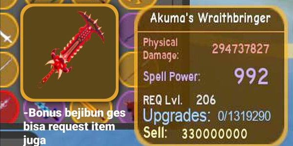 Buy Item Akumas Wraithbringer | 2.9 pots Dungeon quest RBL RBL 2552400 ...