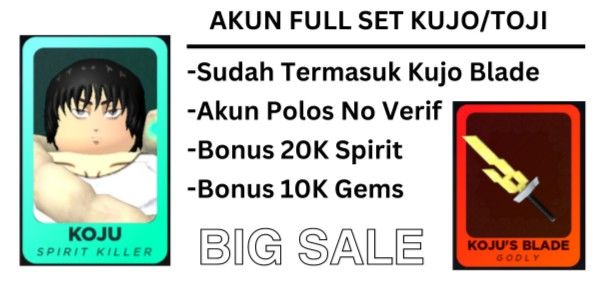 Buy Account Kujo Set Account (Toji) - Death Ball Roblox 2580657 | itemku