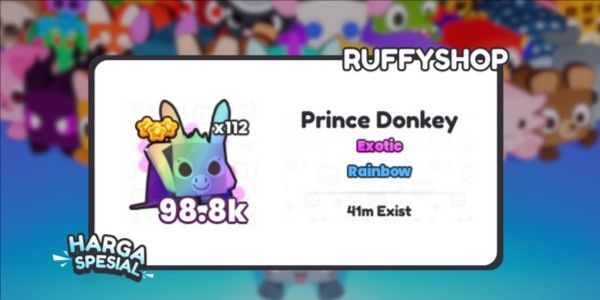 Buy Item Rainbow Prince Donkey - Pet Simulator 99 RBL 2588558 | itemku
